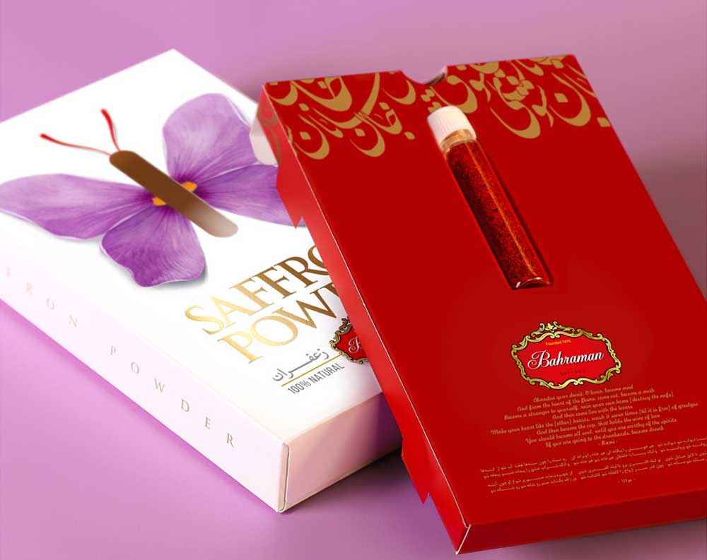 Premium Saffron Packaging Design 2020 - DesignerPeople