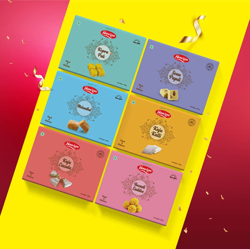 Sweet Box Packaging Design company | Sweets Gift Pack Design