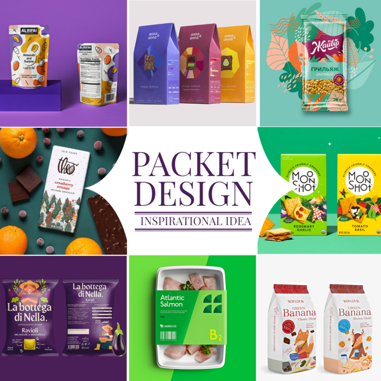 Packet Design: 200+ Best Packet Packaging Designs for Food Brand