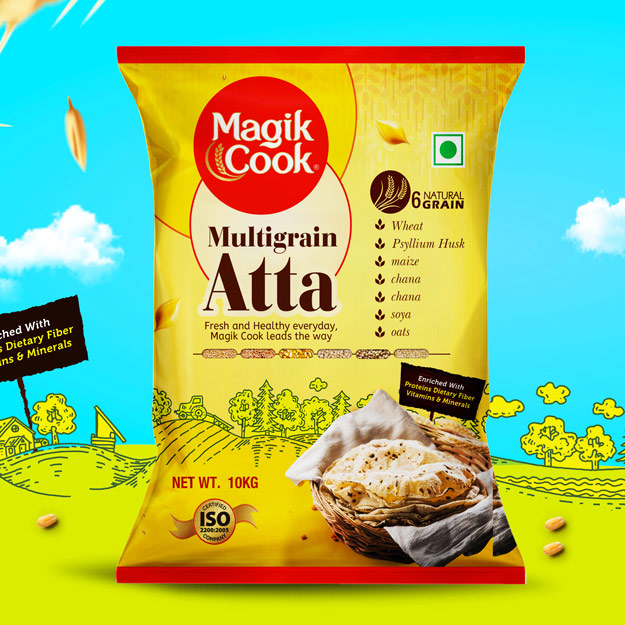 Atta Packaging Design Agency | Best Atta Flour Packet Design Company