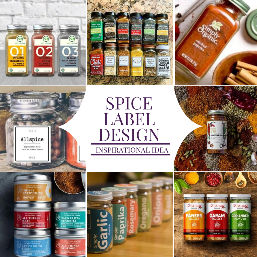 Spice Label Design - 52+ Ideas to Spice Up Indian Kitchen Rack