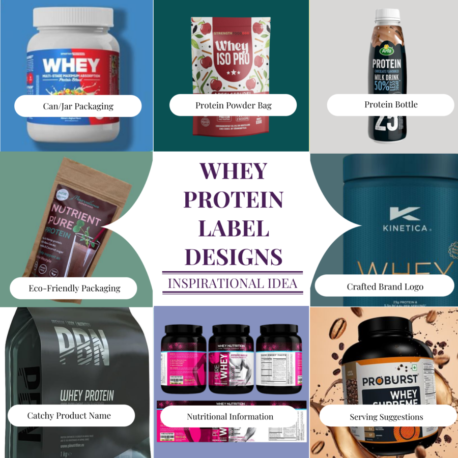 Whey Protein Label Design - 96+ Best Whey Protien Packaging 2024
