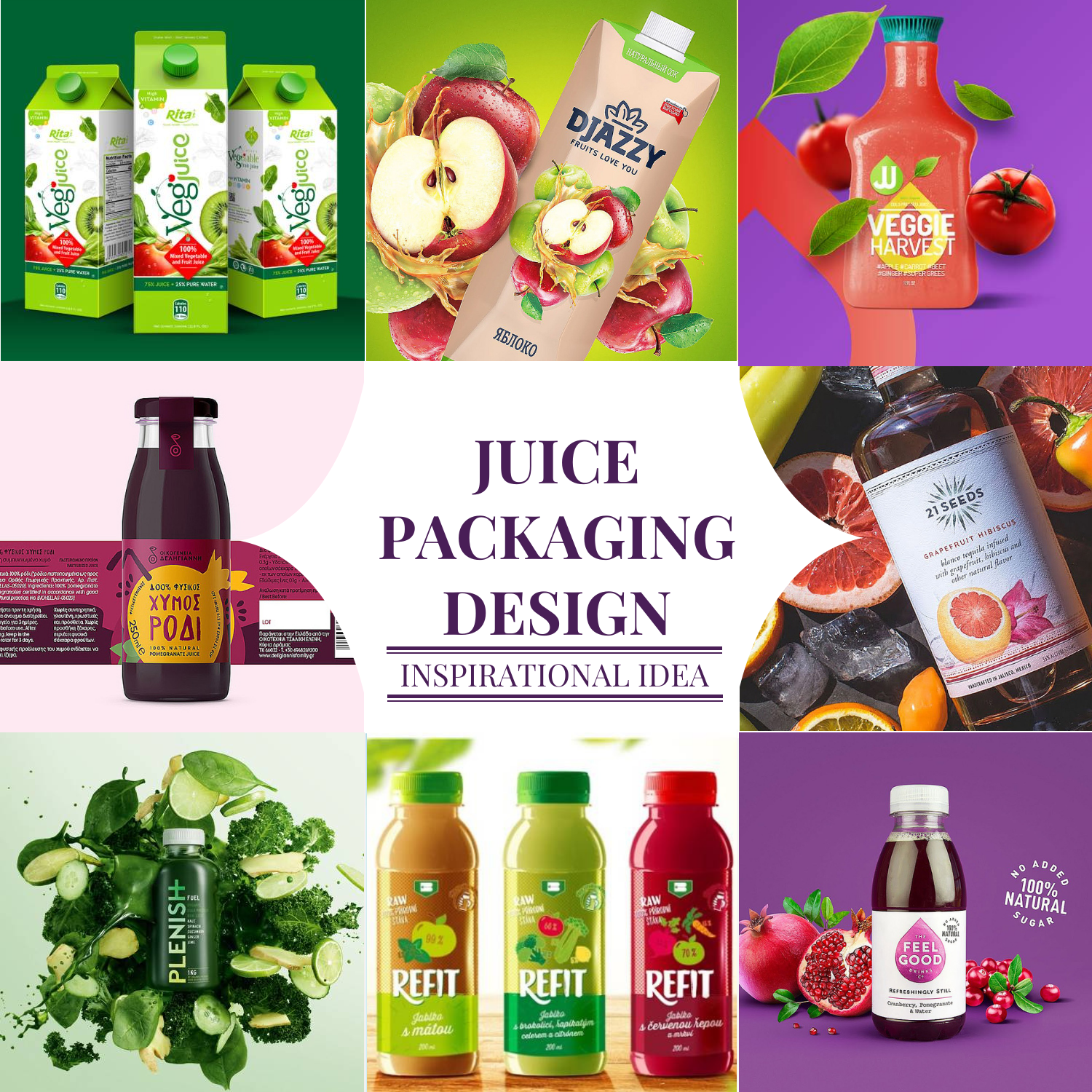 Creative Juice Packaging Design for Inspiration-DesignerPeople